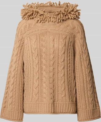 Marc Cain Wollpullover mit Zopfmuster