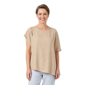 Am&eacute;lie & Am&eacute;lie Acosse Top - Femme - Tops - Beige - Taille: 42/44 FR