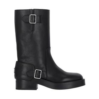 Courr&egrave;ges Americana Harness Lederstiefel - - Shoes - Damen - Schwarzk - 39 EU