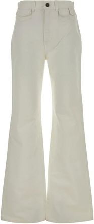 Chlo&eacute; Femme, Jeans, Blanc, Taille: 40 FR Flared Jeans