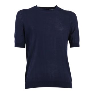 Ballantyne Pullover Manica Corta - - Knitwear - Herren - Blau - M