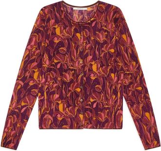 Maliparmi Maliparmi, Femme, Pulls, Rouge, Taille: 36 FR Gilet en Maille Imprimée