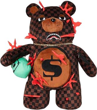 Sprayground Sprayground, unisex, Sacs, Brun, Taille: ONE Size Ninja Star Bear Backpack
