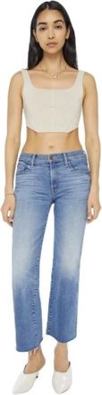 Mother Femme, Jeans, Bleu, Taille: W28 Mid Rise Rambler Zip Ankle