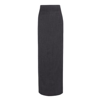 Cortana Femme, Jupes, Bleu, Taille: 42 FR Jupe Maxi Taille Haute