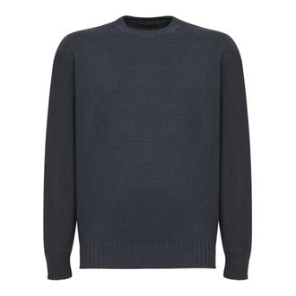 Dell'Oglio Homme, Pulls, Bleu, Taille: 4XL Tricot Bleu pour Homme Aw24