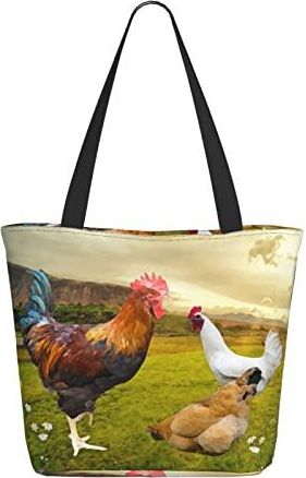 AOOEDM Color Rooster Ladies Shopping Bag 13x11x7in.Le cadeau parfait pour la Saint-Valentin.Cest de la Saint-Valentin pour maman, fille, &eacute;pouse, etc