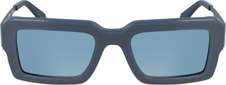 Calvin Klein Jeans Unisex Adult Sunglasses CKJ25606S - Blue with Solid Blue Lens