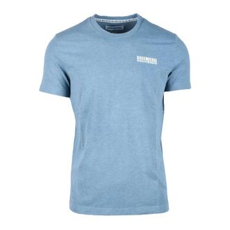Dirk Bikkembergs Homme, Tops, Bleu, Taille: M T-shirt en m&eacute;lange de coton