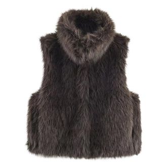Generic Gilet Sans Manche Femme Gilet Femme D&eacute;contract&eacute; Quotidien Ville Court Textur&eacute; Doux - Veste &Eacute;l&eacute;gante Pour Usage Casual Ou Formel
