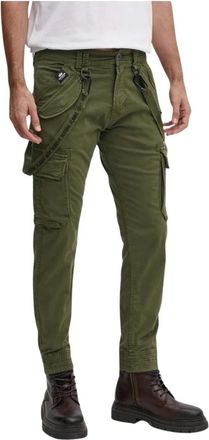 Alpha Industries Homme, Pantalons, Vert, Taille: W36 Tapered Pantalons