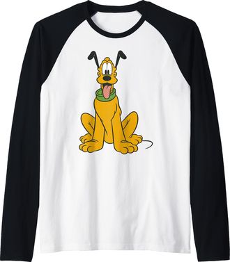 Disney Mickey Mouse Pluto The Dog Portrait Raglan