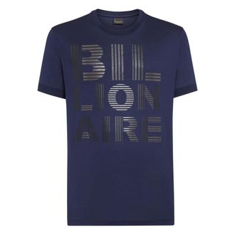 Billionaire Boys Club Homme, Tops, Bleu, Taille: S T-shirt Col Rond SS Logos
