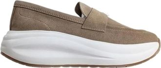 Hogan Femme, Chaussures, Gris, Taille: 40 EU Mocas&iacute;n de ante