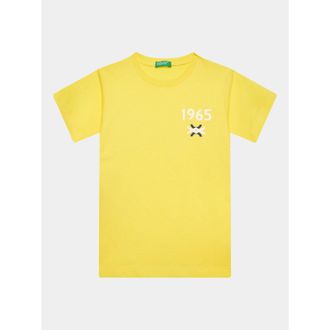 Benetton United Colors Of Benetton T-Shirt 3I1XG109J Gelb Regular Fit