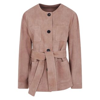 Max Mara MST Boemia Wildlederjacke - - Jackets - Damen - Beige - L