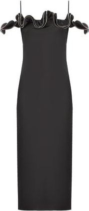 Coperni Robe midi satin&eacute;e