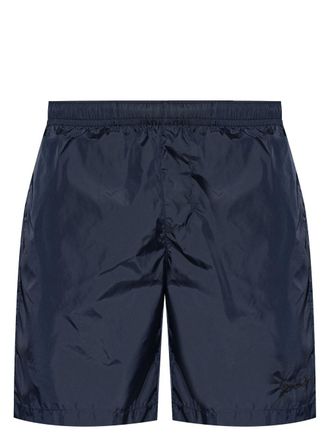 Givenchy short &agrave; logo brod&eacute; - Bleu