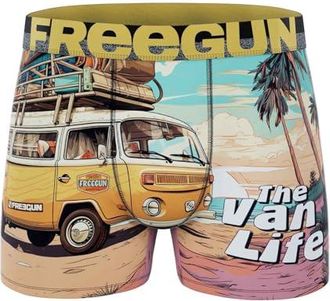 Freegun Boxer Homme Microfibre Wild Life (S, Van Life73)