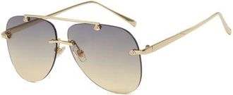 Generic Lunettes De Soleil À Monture Ronde En Métal À La For Femmes Et Hommes, Lunettes De Soleil Polarisées For Sports De Plein Air Et Vacances(Gray)