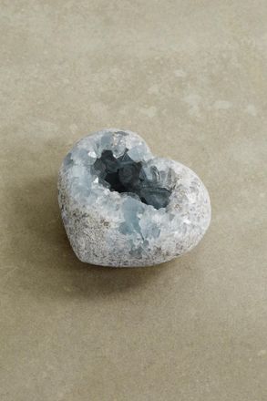 JiaJia Petit Ornement En G&eacute;ode De C&eacute;lestine - Bleu