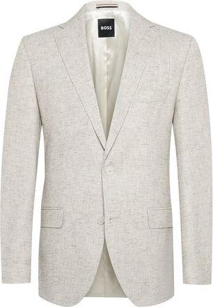 HUGO BOSS Einreihiges Sakko mit Leinenanteil in