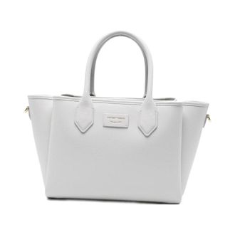 Emporio Armani Mittlere Shopper-Tasche mit Palmellato-Finish - - Bags - Damen - Grau - ONE SIZE