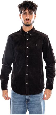 Carhartt Work in Progress L/S Madison Cord Shirt - - Shirts - Herren - Braun - M