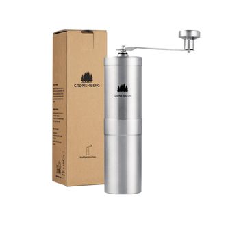 Groenenberg Kaffeem&uuml;hle manuell I Hochwertiger Coffee Grinder Edelstahl I Espressom&uuml;hle mit stufenlos einstellbarem Kegelmahlwerk I Kaffeem&uuml;hle hand
