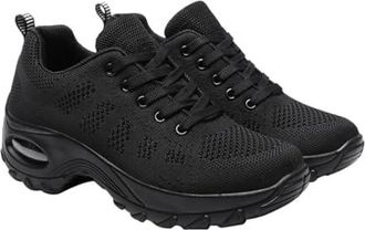 PartyKindom Chaussures Femme Grandes Sportives Respirantes Semelle &Eacute;paisse Confortable Lacets pour Marche Quotidienne et Running