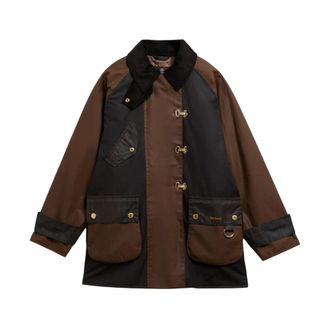 Barbour Felton Checked Waxed Jacket - - Jackets - Damen - Braun - XL