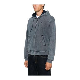 Emporio Armani Zip-Through Hoodie - - Sweatshirts & Hoodies - Herren - Blau - XL