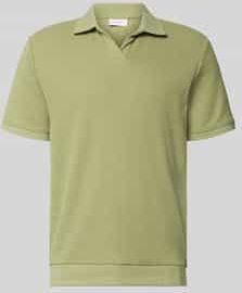 Lindbergh Comfort Fit Poloshirt mit V-Ausschnitt