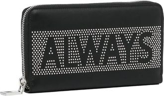 Valentino Garavani Portemonnaie - Studded Zip Around Wallet - Gr. unisize - in Schwarz - f&uuml;r Damen