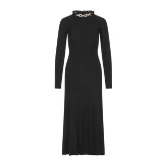 Paco Rabanne Femme, Robes, Noir, Taille: 40 FR Pull en Laine et Cachemire Noir
