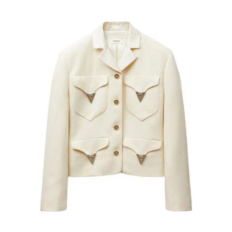 Versace Damen, Jacken, Wei&szlig;, SGr&ouml;&szlig;e