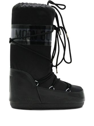 Moon Boot Womens Moon Boots Icon Glance Black Nylon