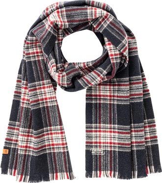 Camel Active Herren Webschal aus Wolle Rot, menswear-OS