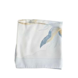 Ferragamo Carr&eacute; Femme Pre-owned Foulard en Soie - Femme - Pre-owned - Bleu - Taille: ONE Size