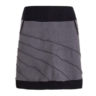 vishes Alternative Bekleidung - Thermorock Warmer Damen Winterrock kurz Minirock aus ECO-Fleece grau 42-44