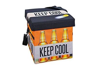 Inter Link SAS Faltbare Kühltasche mit verstellbarem Schultergurt - Fanbox - Kühltasche - Bier