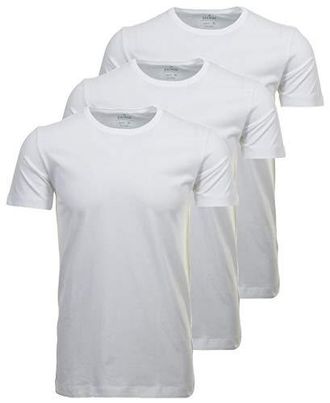 Ragman Lot de 2 t-shirts pour homme Bodyfit avec col rond, Blanc (lot de 3), XL