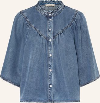 Suncoo Jeansbluse Louise Mit 3/4-Arm blau