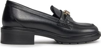 Tommy Hilfiger Slipper Tommy Hilfiger Th Hardware Loafer FW0FW07765 Schwarz