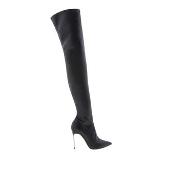 Casadei Blade Over the Knee - - Shoes - Damen - Schwarzk - 38 1/2 EU