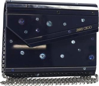 Jimmy Choo London Pre-owned Plastique sacs-ports-paule - Femme - Pre-owned - Bleu - Taille: ONE Size