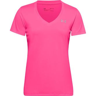 Under Armour Tech V-Neck T-Shirt Damen rosa, L Damen