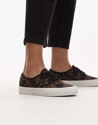 Vans Authentic - Sneaker mit Kuhfleckenmuster-Bunt