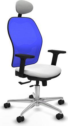 Piqueras y Crespo Schreibtischstuhl, verstellbare Armlehne, h&ouml;henverstellbare Lendenwirbelst&uuml;tze und festes Kopfteil, ausgestattet mit Syncro/Traslack und Schaumstoff, 