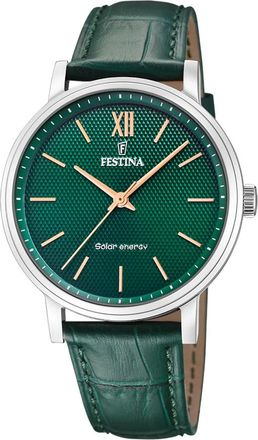 Festina unisex, Accessoires, Vert, Taille: ONE Size Solar Energy Watch